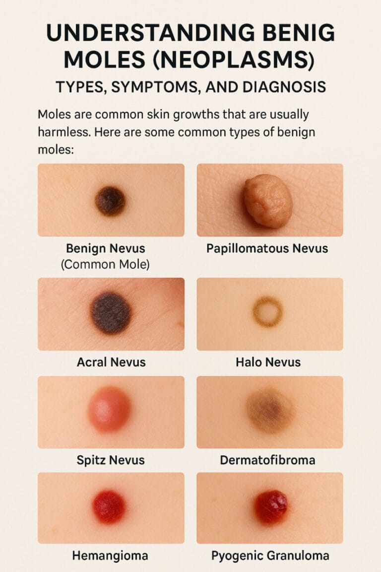 Understanding Benign Moles (Neoplasms): Types, Symptoms, and Diagnosis ...